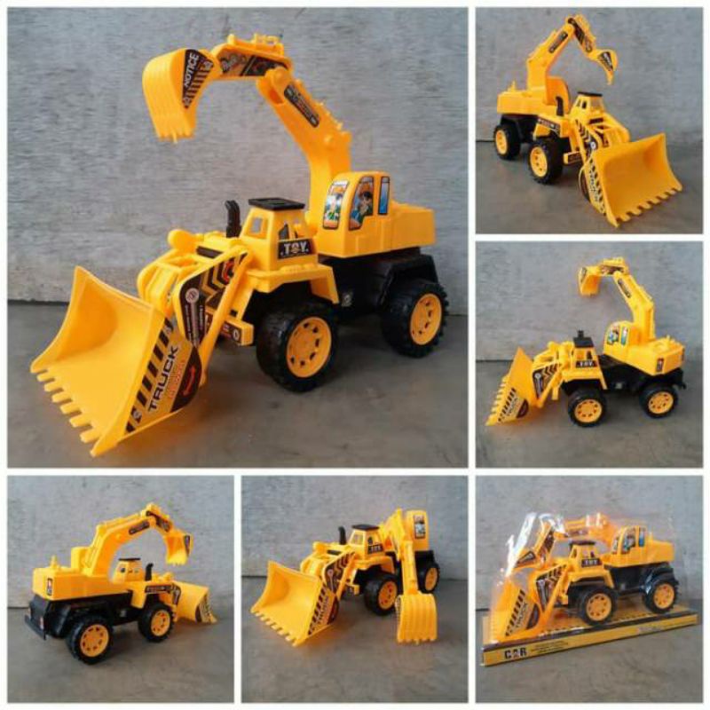 Jual Mainan Truk Buldozer Kontruksi Edukasi - Miniatur Truck Traktor ...