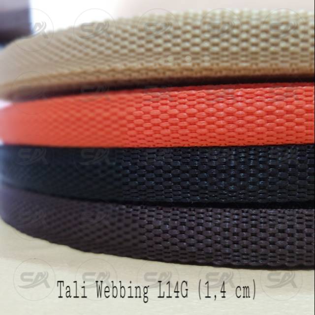 Jual TALI WEBBING L14G / TALI BISBAN 1,4CM (ROL) | Shopee Indonesia
