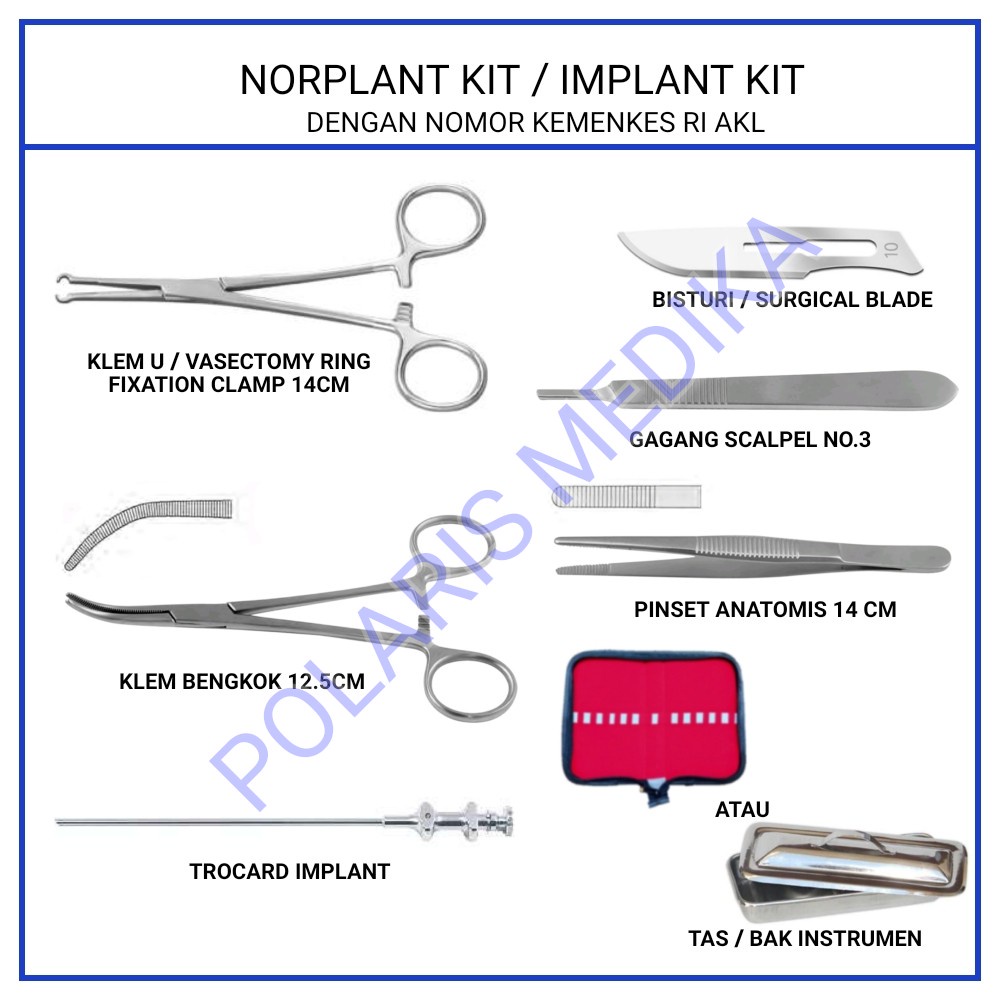Jual Norplant Instrumen Kit / Implant Set / KB implant Set | Shopee ...