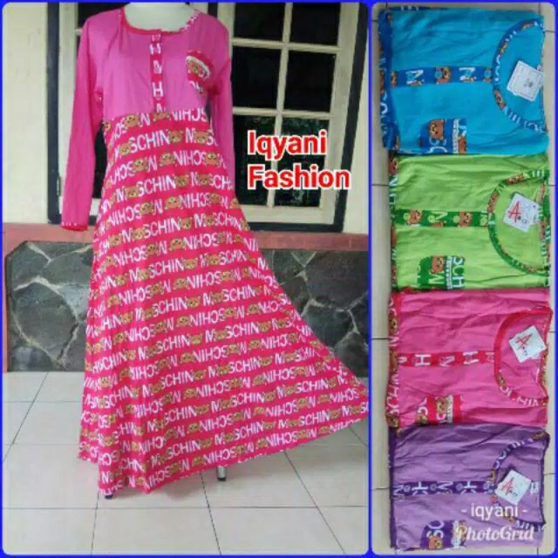 Jual Daster muslimah daster Amro baju muslimah Gamis kaos bawah lebar ...