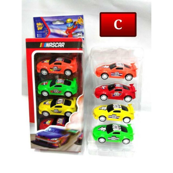 Jual MOBIL NASCAR ISI 4 MOBIL MINI BALAP SEDAN | Shopee Indonesia