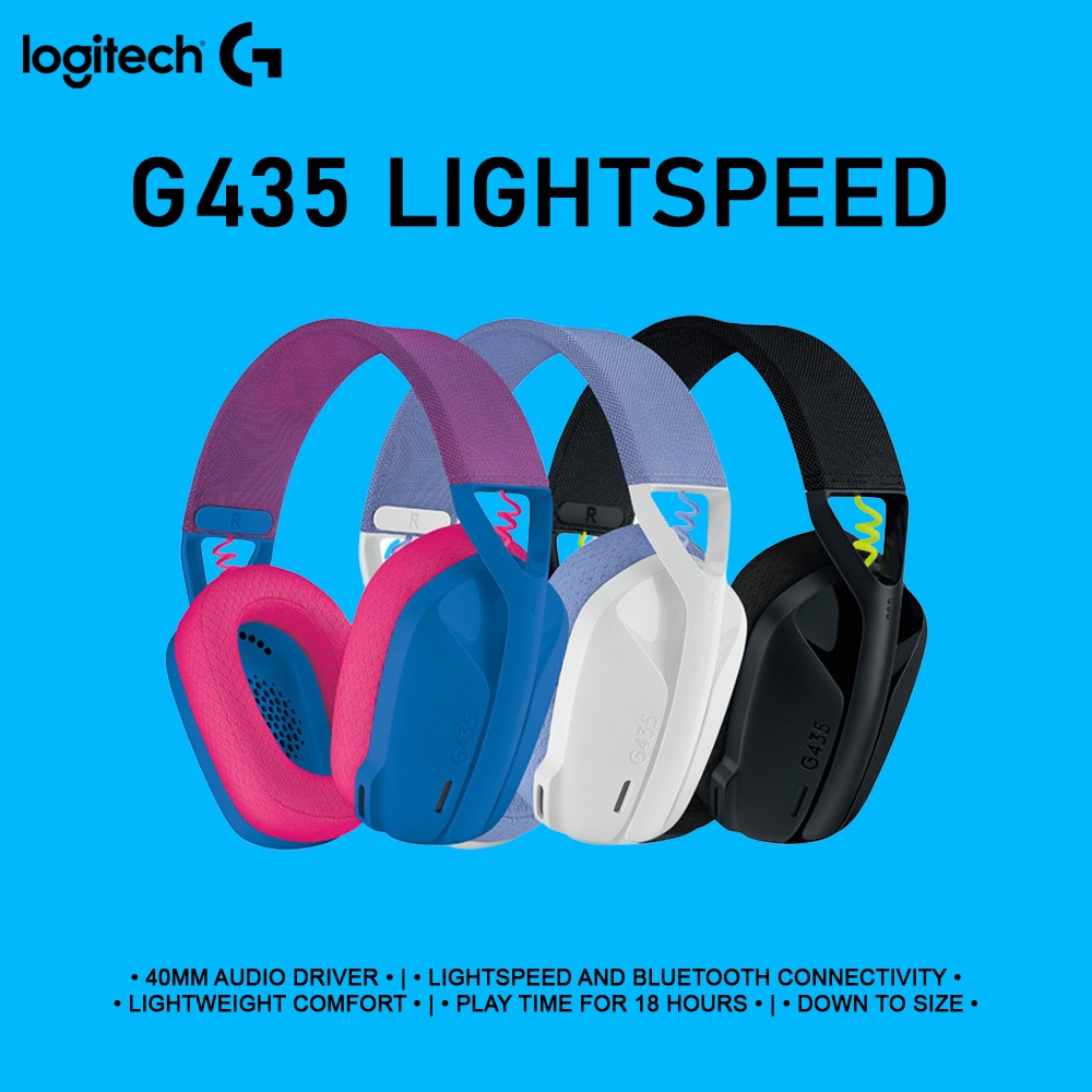 Jual Logitech G435 Lightspeed Wireless Gaming Headset | Shopee Indonesia