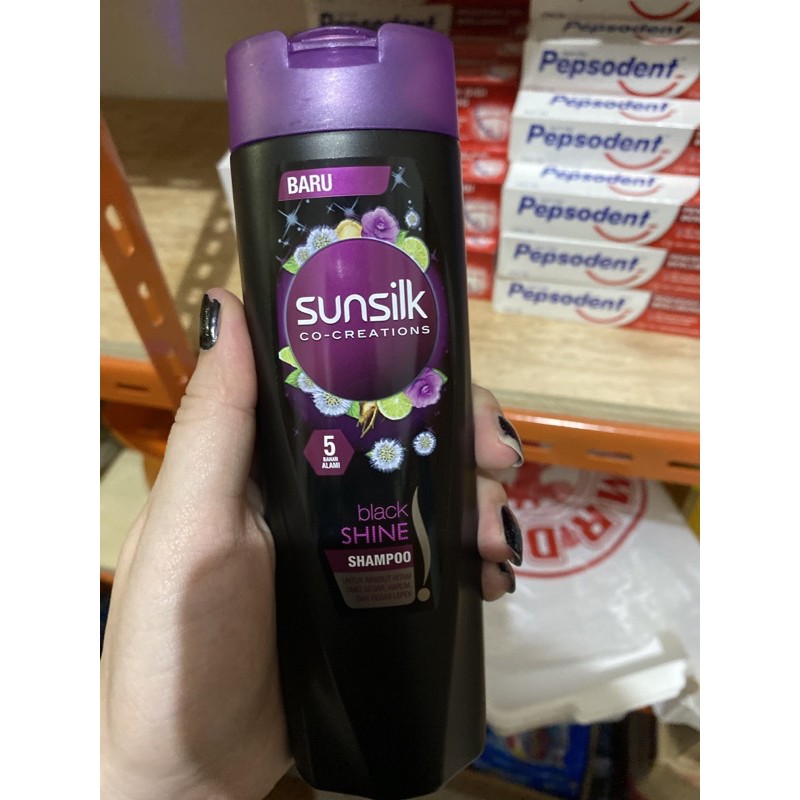 Jual SUNSILK SHAMPOO BLACK SHINE dan kuning UKURAN 170ML dan 70ml ...