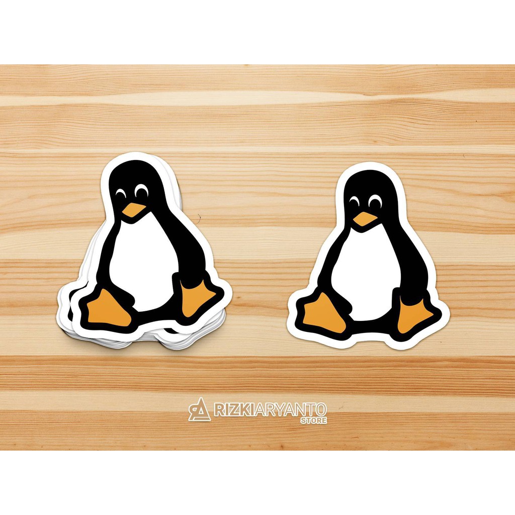 Jual Sticker - Stiker Logo Maskot Linux Tux untuk PC Laptop HP dll ...