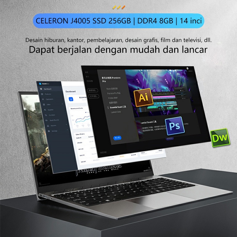Jual [Baru] AST Laptop Intel J3710 original Ram12/16G+256gb SSD tipis ...