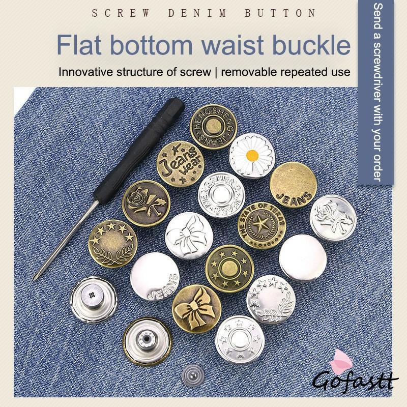 Jual Kancing Jeans Bebas Kuku tipe Sekrup yang Dapat Dilepas Kancing ...