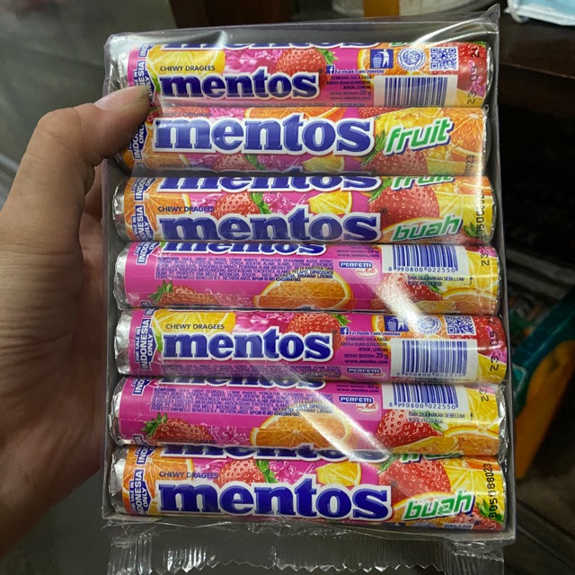 Jual PERMEN MENTOS ROLL 29gram | Shopee Indonesia