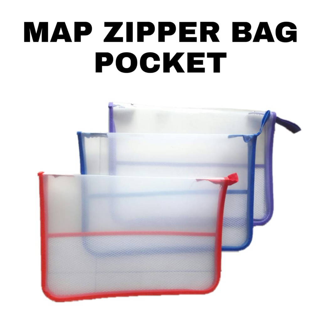 Jual Map Zipper Bag Pocket BIG 7001 Ukuran Folio | Shopee Indonesia