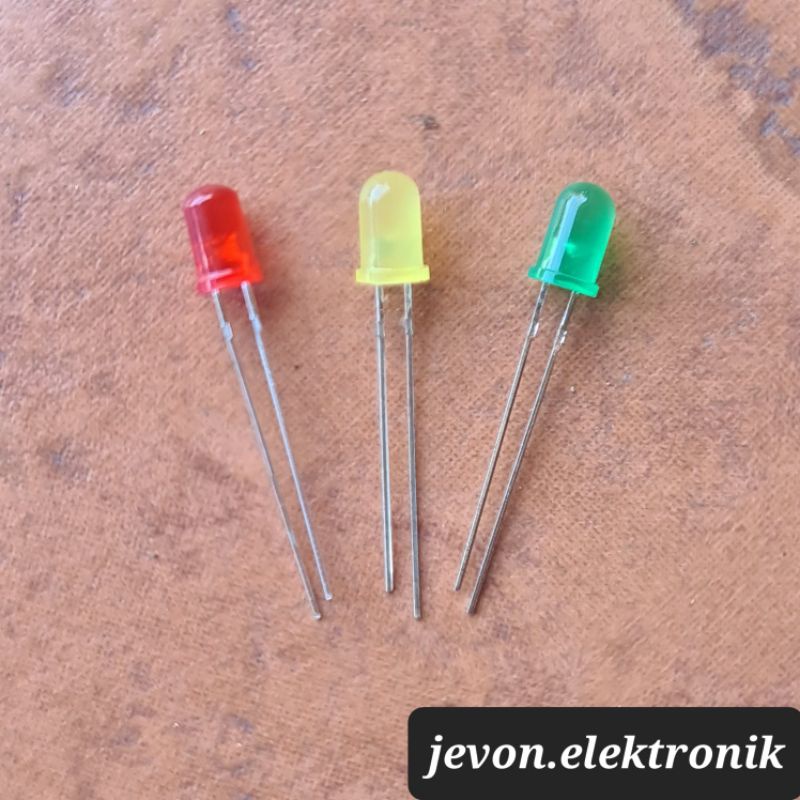 Jual Lampu LED 5 mm Merah Kuning Hijau 5mm | Shopee Indonesia