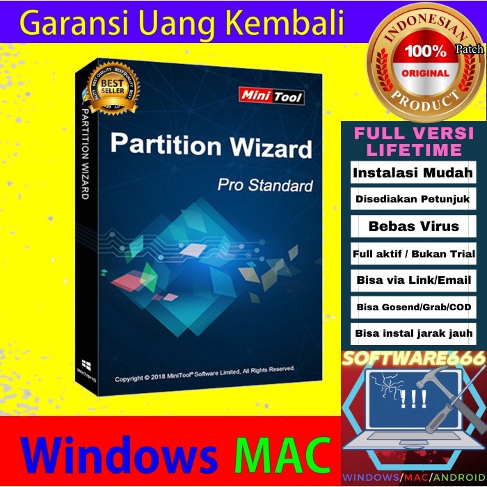 Jual MiniTool Partition Wizard Pro Ultimate 12 [WIN] | Shopee Indonesia