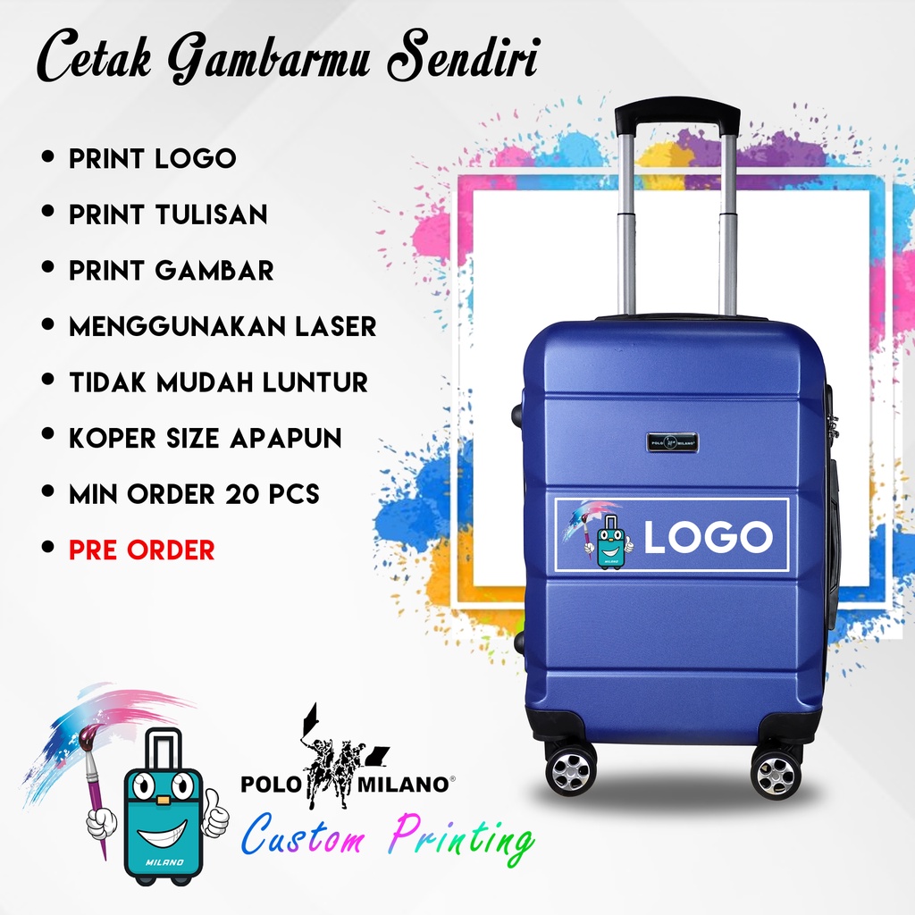 Jual Polo Milano Koper Custom Printing Pre Order Size (20) (24) (28 ...