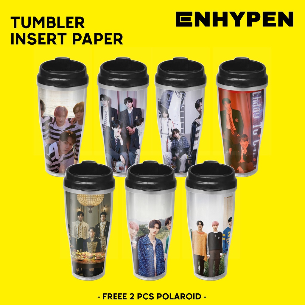 Jual BOTOL TUMBLER INSERT PAPER CUSTOM ENHYPEN | Shopee Indonesia