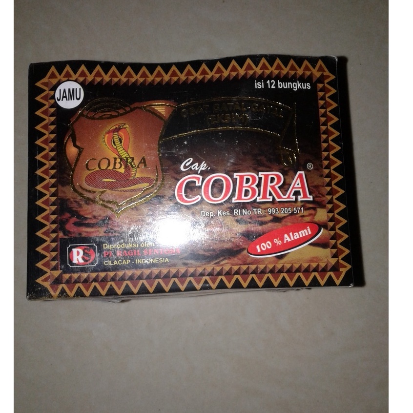 Jual Paket 50 Box Jamu Serbuk Cap Cobra (gatal/eksim) | Shopee Indonesia