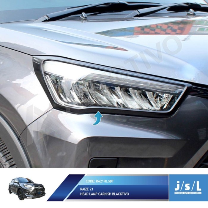 Jual Head Lamp Toyota Raize 2021 Garnish Depan Blacktivo | Shopee Indonesia