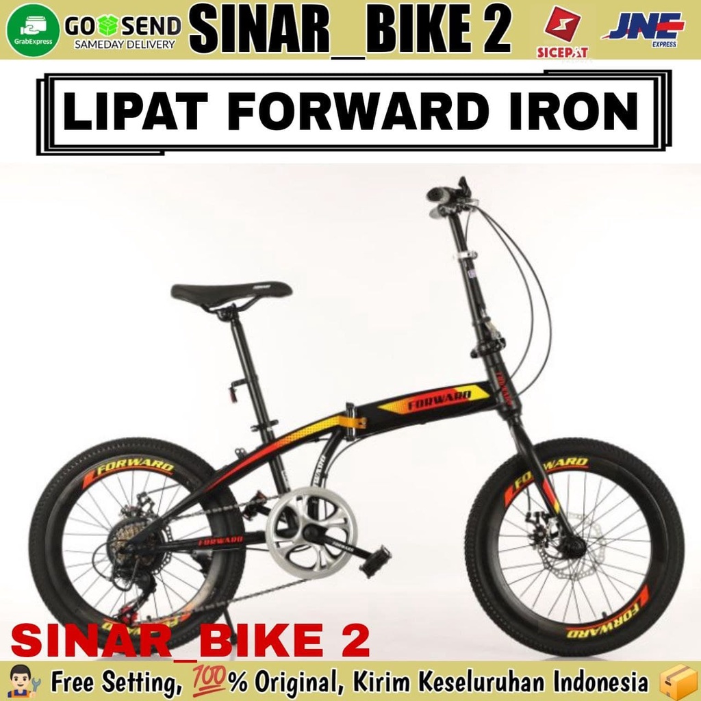 Jual Sepeda Lipat 20 Inch FORWARD IRON STEEL 7 Speed | Shopee Indonesia