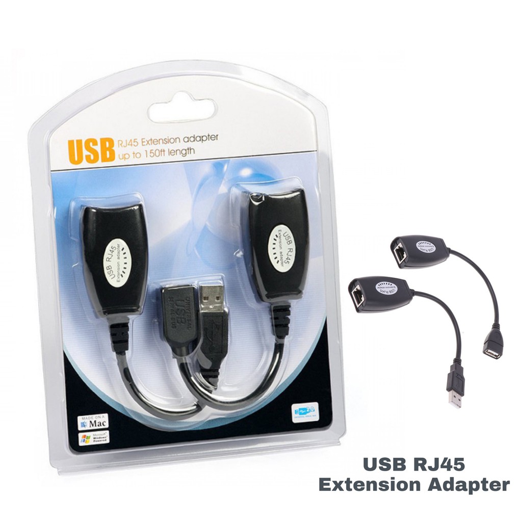 Jual USB CAT5/CAT5E/6 RJ45 Ethernet Extender Lan Extention Cabel ...