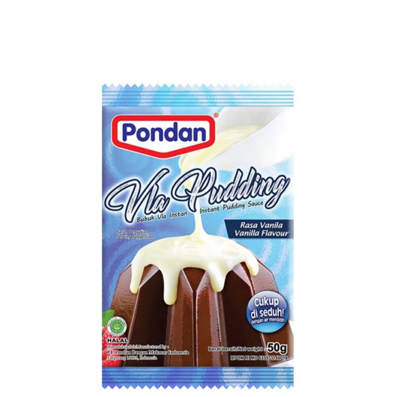 Jual Pondan Vla Pudding Vanilla 3 x 50 gr | Shopee Indonesia