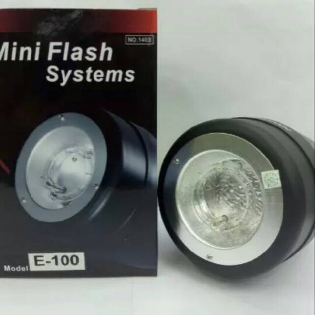 Jual LAMPU STUDIO MINI FLASH NICE FOTO E100 | Shopee Indonesia