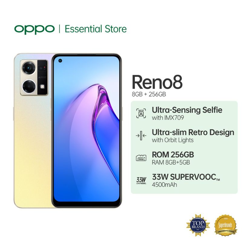 Jual OPPO RENO 8 RAM 8/256 NEW GARANSI RESMI | Shopee Indonesia