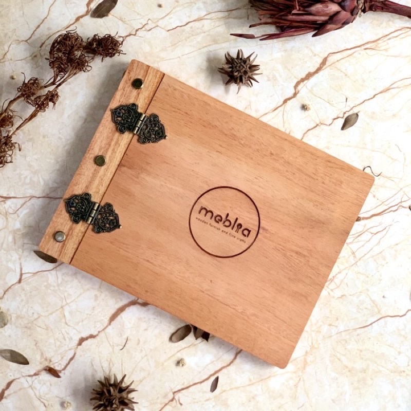 Jual Pandega Wooden Menu Book Buku Menu Kayu Papan Menu | Shopee Indonesia
