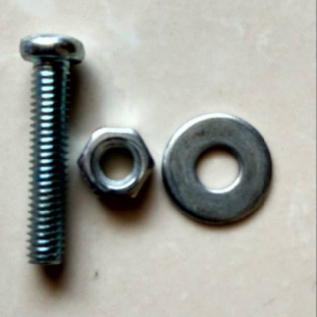 Jual Mur baut ring m4x15 m4 x 15mm panjang 1.5cm | Shopee Indonesia