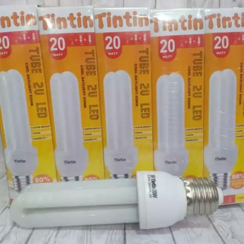 Jual Lampu LED 2U 20W 20 Watt 20watt Cahaya Putih Super Terang Lampu ...