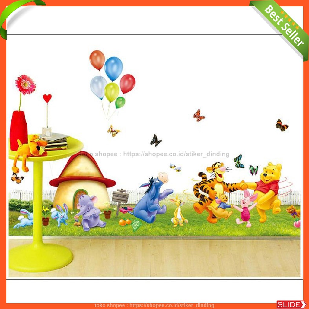 Jual STIKER DINDING WALLSTICKER WALL STICKER RUMAH DAN POOH SD050 ...