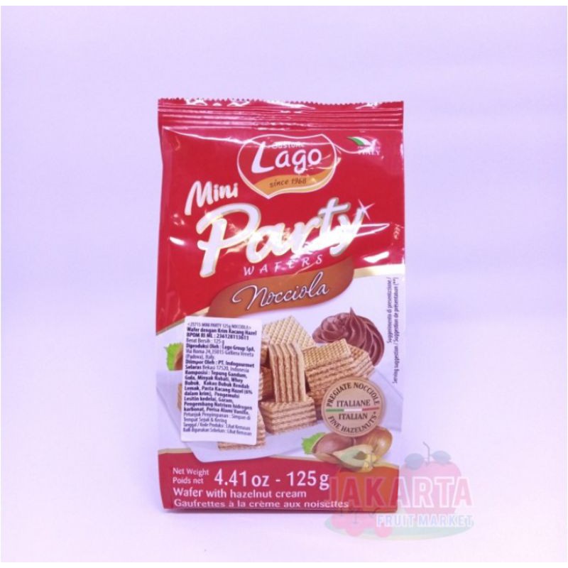 Jual LAGO MINI PARTY WAFERS NOCCIOLA 125G | Shopee Indonesia