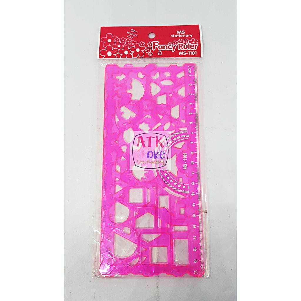 Jual Penggaris Fancy Ruler Shape MS 1101 | Shopee Indonesia
