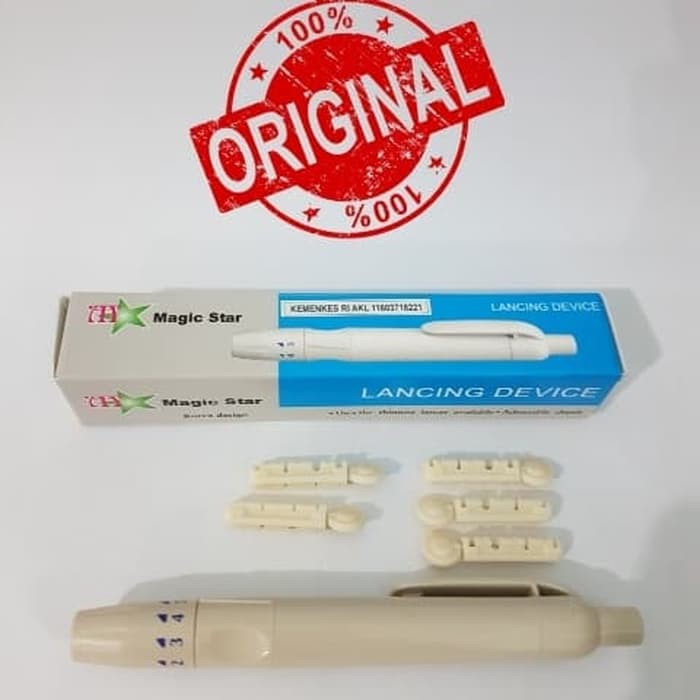 Jual Pena Bekam / Lancing plastik autoklik magicstar / pena ambil darah ...
