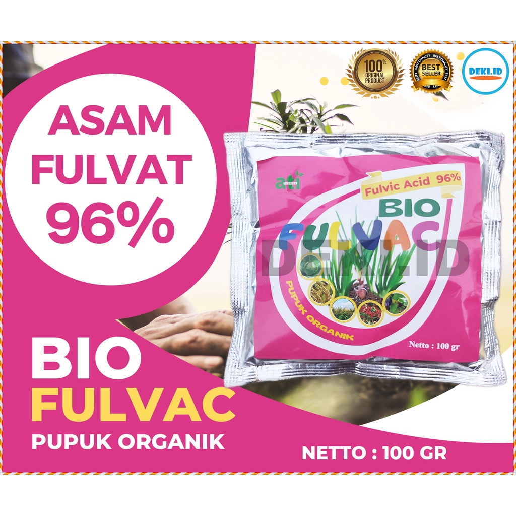 Jual Pupuk Asam Fulvat 96% Bio Fulvac Fulvic Acid 100 Gram Fulfat ...