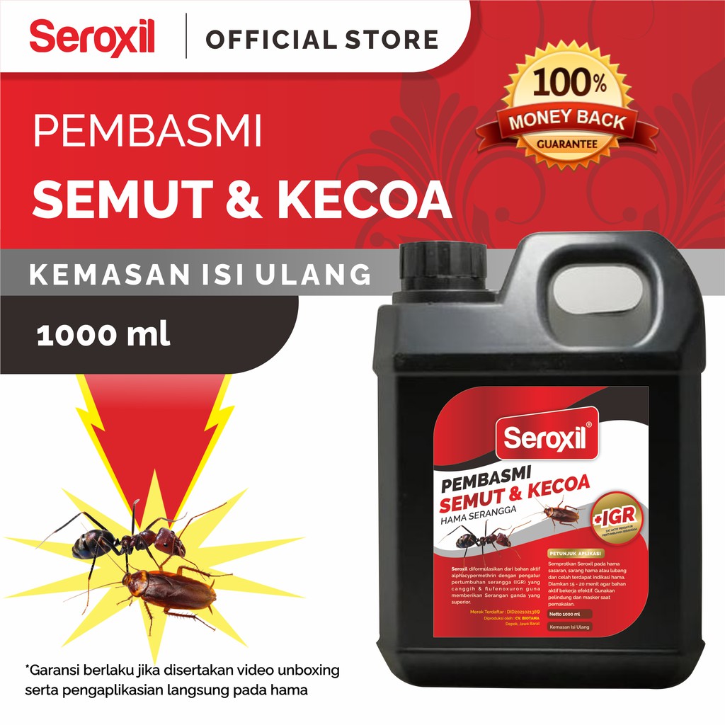 Jual Seroxil Cairan Anti Serangga Pembasmi Anti Semut / Anti Kecoa 1 ...