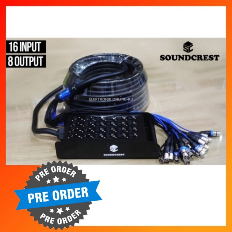 Jual CABLE SNAKE 16 INPUT 8 OUTPUT 30M SOUNDCREST | Shopee Indonesia