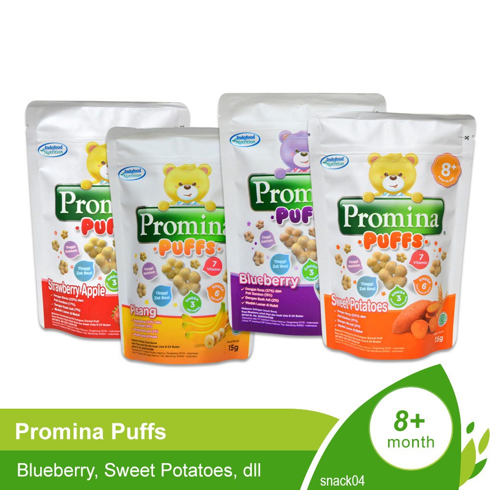 Jual PROMINA PUFF BISKUIT BAYI - PROMINA SNACK BAYI PUFF 15GR - SNACK ...