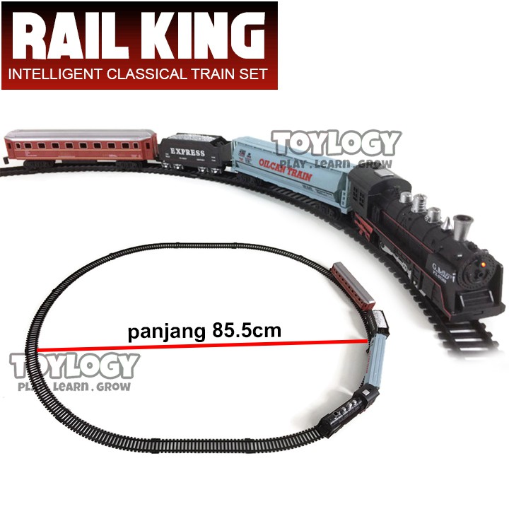 Jual Mainan Anak Kereta Api Lokomotif Rail King Intelligent Classical