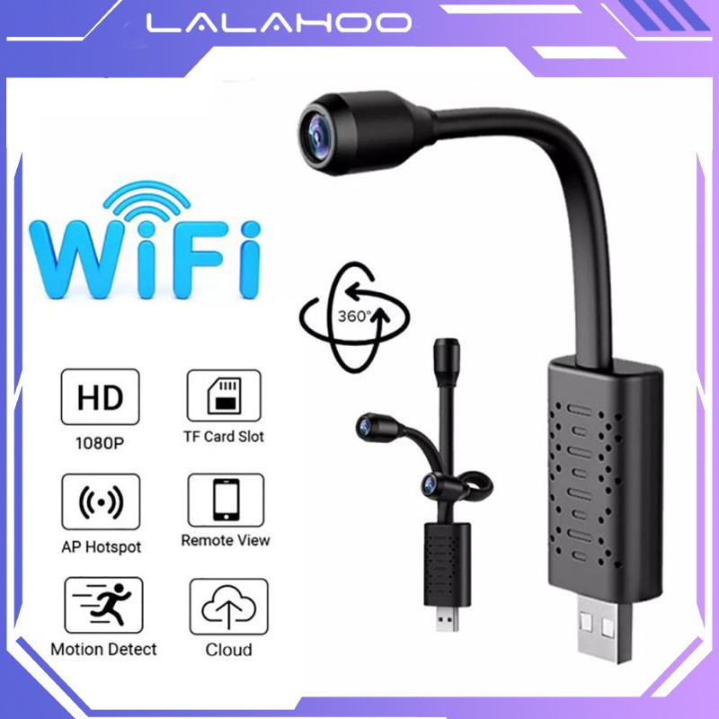 Jual (Cod) Ip Camera Spy Cam Cctv Mini Wifi Usb Kamera Dengan Detektor ...