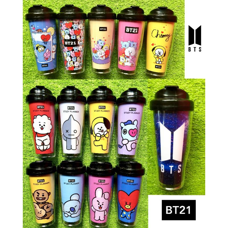 Jual TUMBLER BT21 Botol Minum BTS Merchandise Chimmy Tata Shooky Mang Cooky RJ Van KPOP | Shopee ...