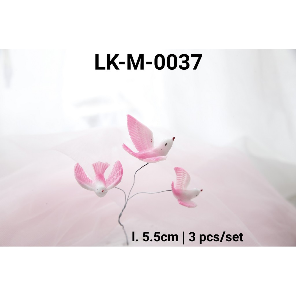 Jual LK-M-0037 Topper mainan kue tart cake lokal burung bird yamama ...