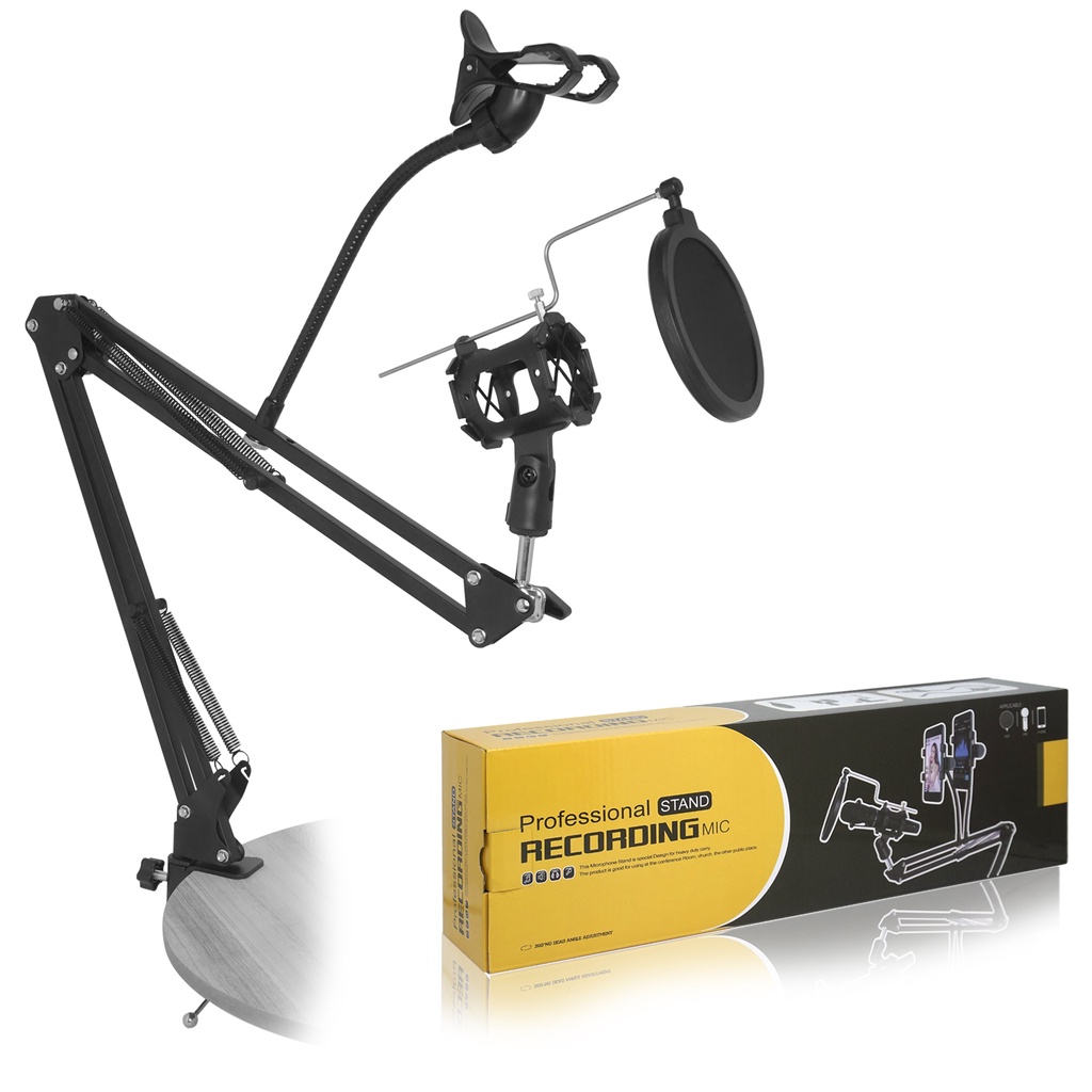 Jual Stand Mic Holder - Stand Microphone Meja Stand Microphone Mic ...