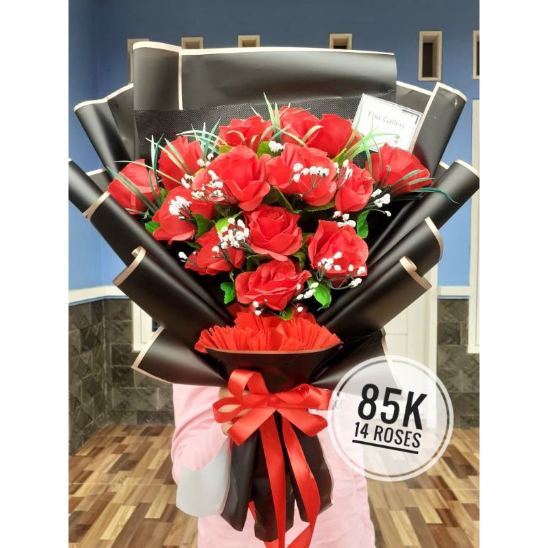 Jual Bouquet mawar merah buket mawar merah murah hadiah wisuda kado ...
