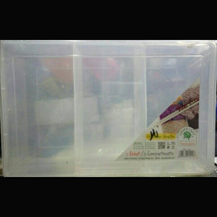 Jual KOTAK PERKAKAS 3 SEKAT GREEN LEAF 1420 / TEMPAT SPARE PART / KOTAK ...