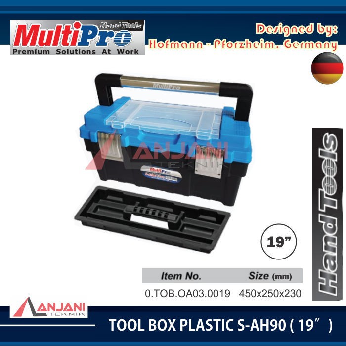 Jual TOOL BOX PLASTIK 19 INCH MULTIPRO S-AH90 TOOLBOX PLASTIK TRAY SUSUN KOTAK PERKAKAS 19INCH ...