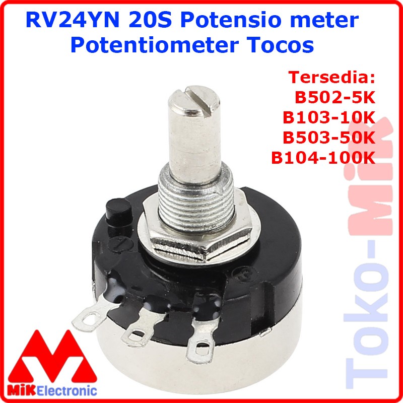 Jual RV24YN 20S Potensiometer Potensio Meter Potentiometer Tocos Carbon ...