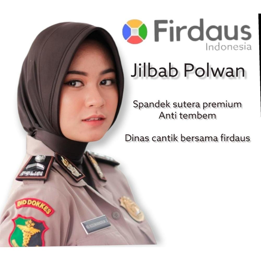 Jual JILBAB DINAS PREMIUM COKLAT POLWAN, BAYANGKARI,PERSIT,PNS POLRI,PNS DISHUB, SECURITY ...