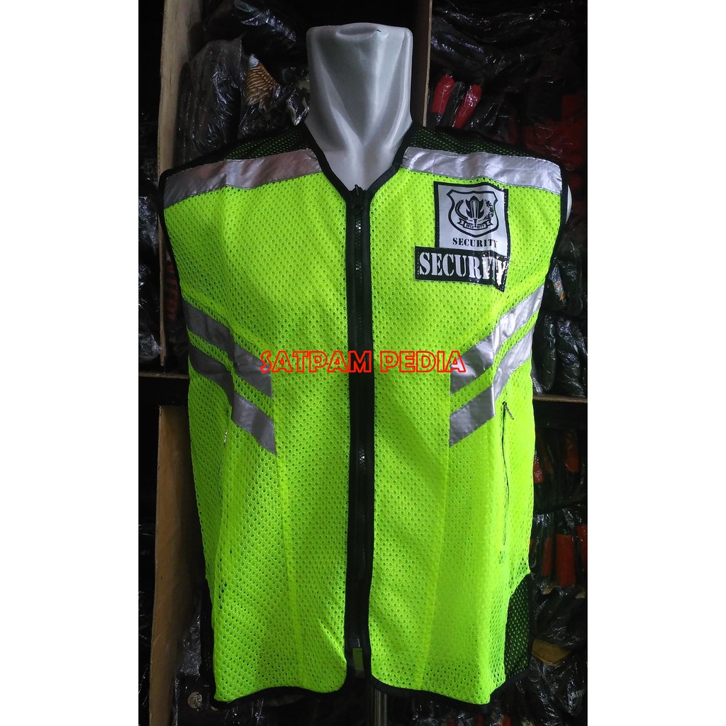 Jual Rompi Jaring Security Lis Hitam - Rompi Jaring Satpam | Shopee ...