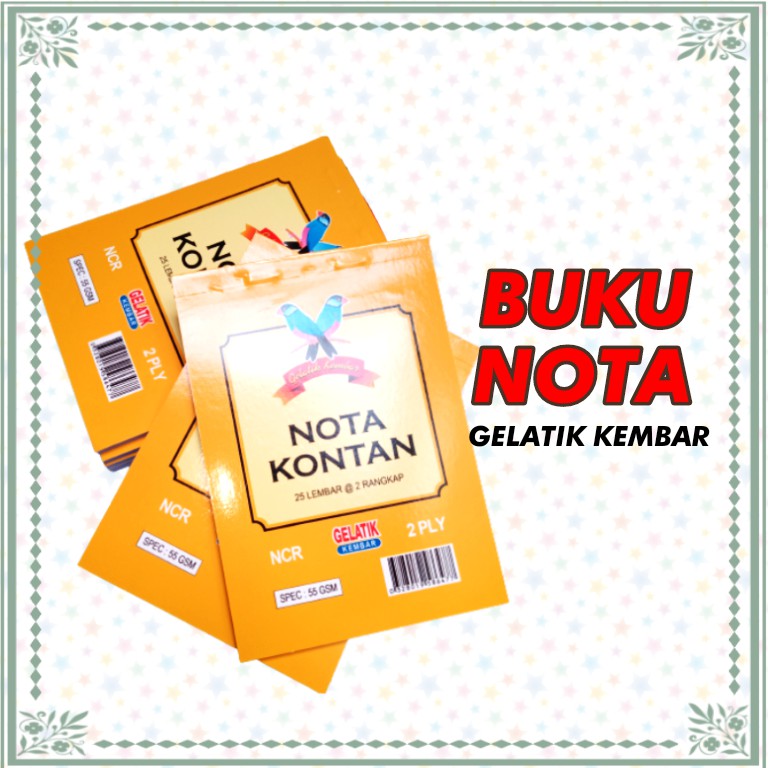 Jual [SATUAN] Buku nota kontan tulis gelatik kembar 25 lembar @ 2 ...
