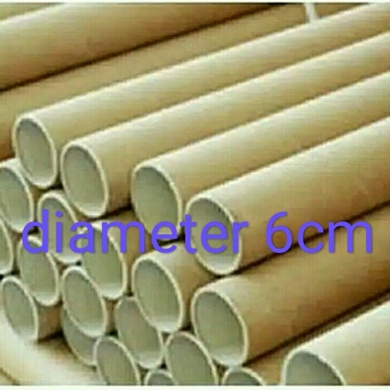 Jual selongsong 6.00 diameter 6cm panjang 15- 25 cm paper tube cones ...