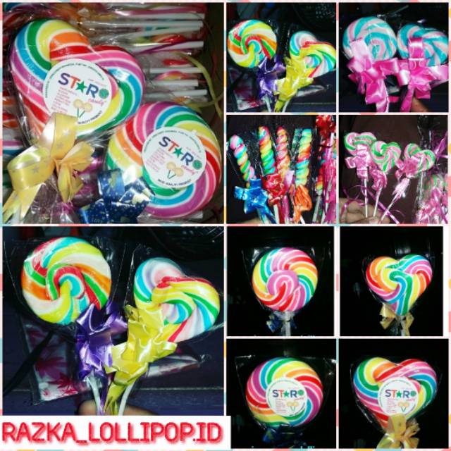 Jual Permen Lollipop ulir,permen,lollipop pelangi,lolipop love, lolipop ...