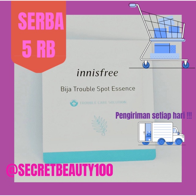 Jual SAMPLE INNISFREE BIJA TROUBLE SPOT ESSENCE 100% ORIGINAL | Shopee ...