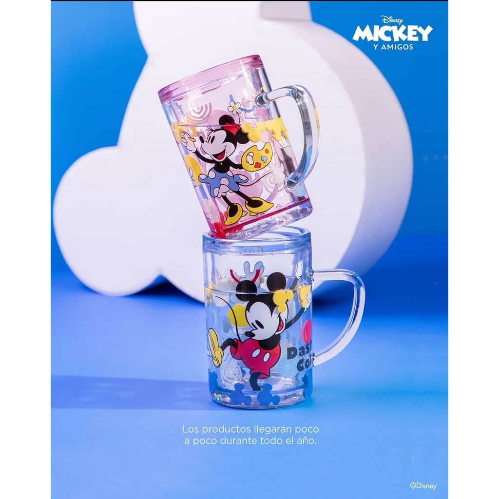 Jual MINISO OFFICIAL MICKEY Mouse water injection mug 250ml / GELAS ...